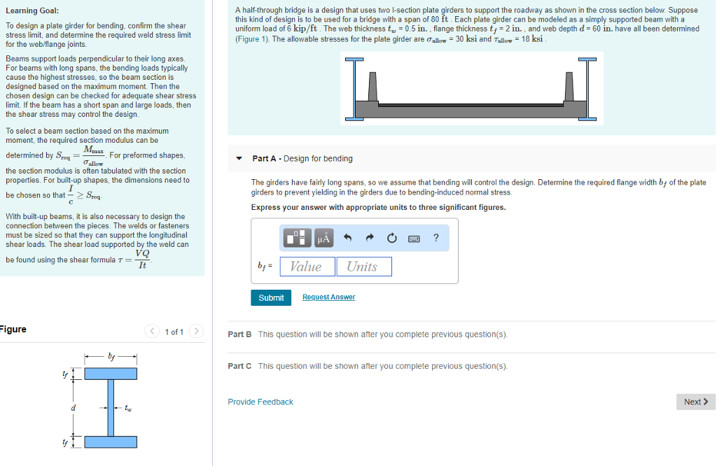 Solved A half-through bridge is a design that uses two | Chegg.com