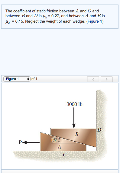 Solved The Coefficient Of Static Friction Between A And Cand