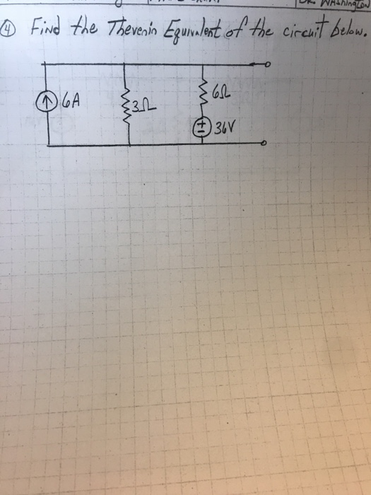 Solved Find the Thevenin Equivalent of the circuit below. | Chegg.com