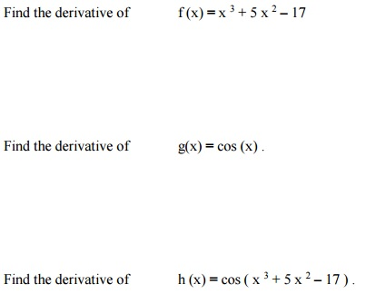 Solved Find the derivative of f(x) = x^3 + 5x^2 - 17 Find | Chegg.com