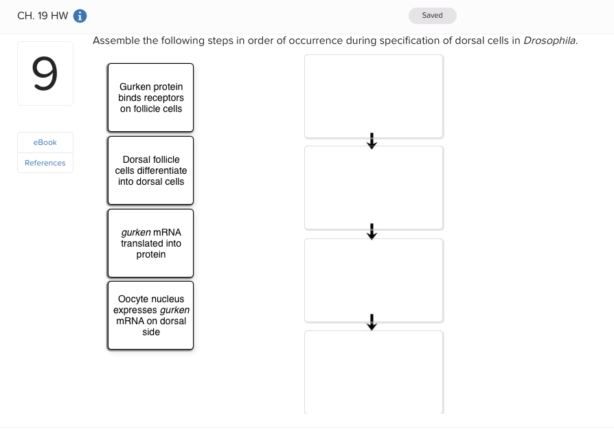 Solved Assemble the following steps in order of occurrence | Chegg.com