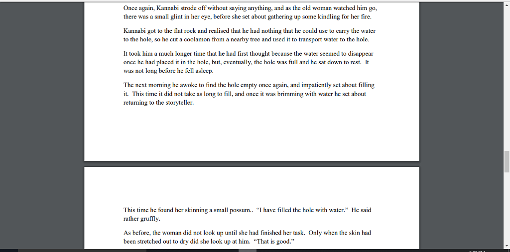 Solved you just need to read the story and write one | Chegg.com