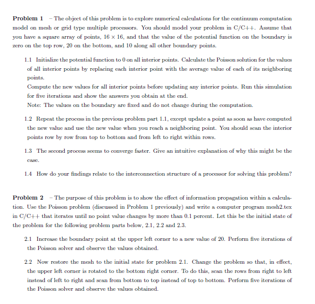 Solved Problem 1 The object of this problem is to explore | Chegg.com