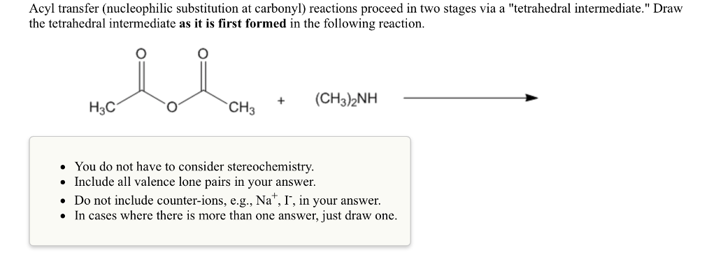 Solved Acyl transfer (nucleophilic substitution at carbonyl) | Chegg.com