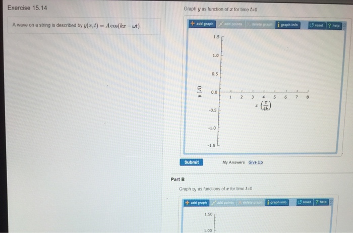 Solved Exercise 15 14 A Wave On A String Is Described By