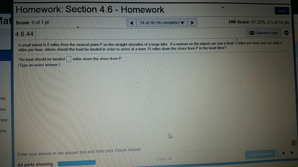 Solved Homework Section 4 6 Homework Save Score 0 Of 1 Pt