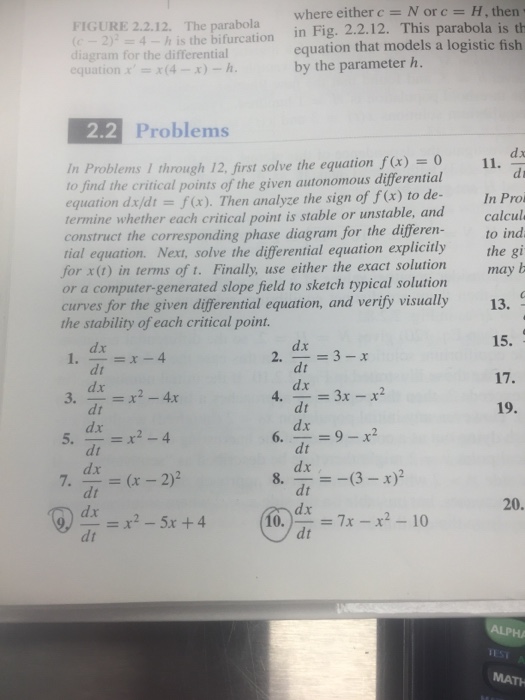 Solved In Problems l through 12, first solve the equation | Chegg.com