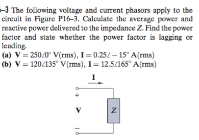 Solved How do I tell if the power factor is lagging or | Chegg.com