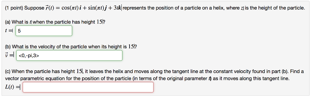 Solved Suppose r(t) = cos(pi t) + sin(pi t)j + 3tk| | Chegg.com