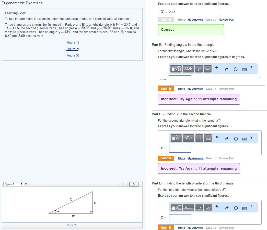 Solved Trigonometric Exercises Learning Goal: To use | Chegg.com Solved Trigonometric Exercises Learning Goal: To use | Chegg.com