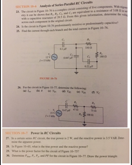 Solved The circuit in figure 10-76 is a complex circuit | Chegg.com