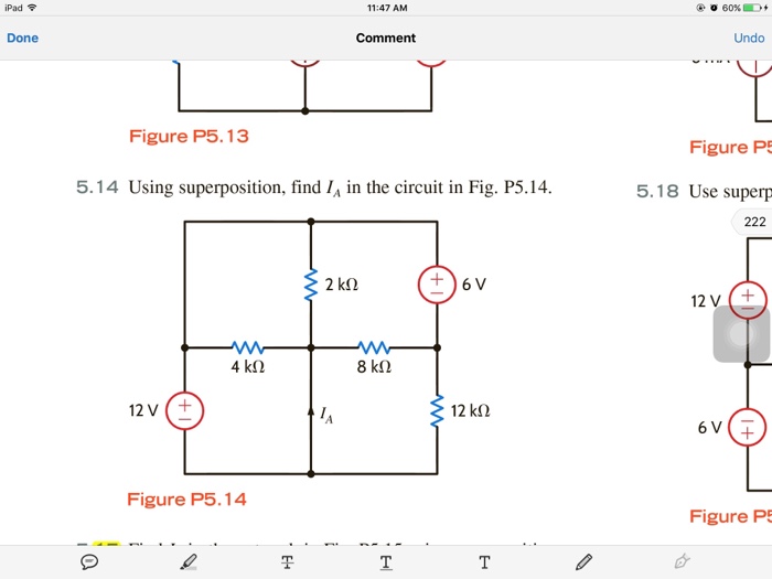 Solved Using superposition, find I_A in the circuit in Fig. | Chegg.com