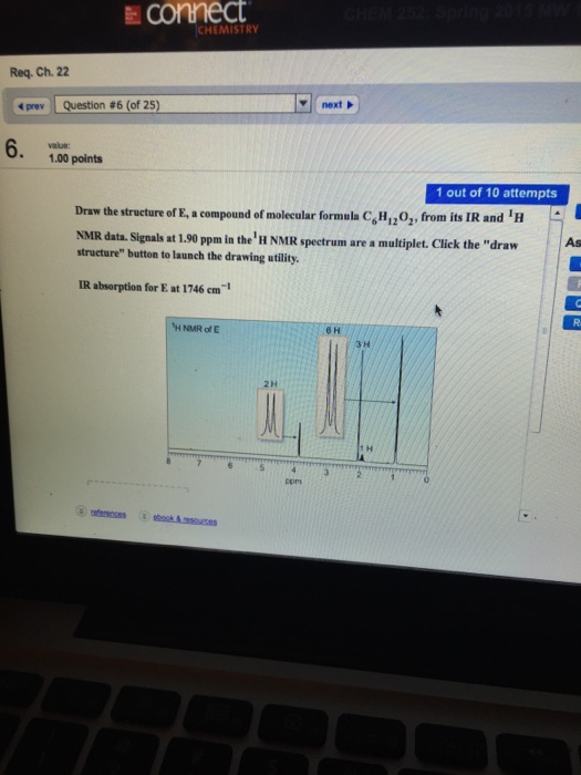 Solved Draw the structure of E, a compound of molecular | Chegg.com