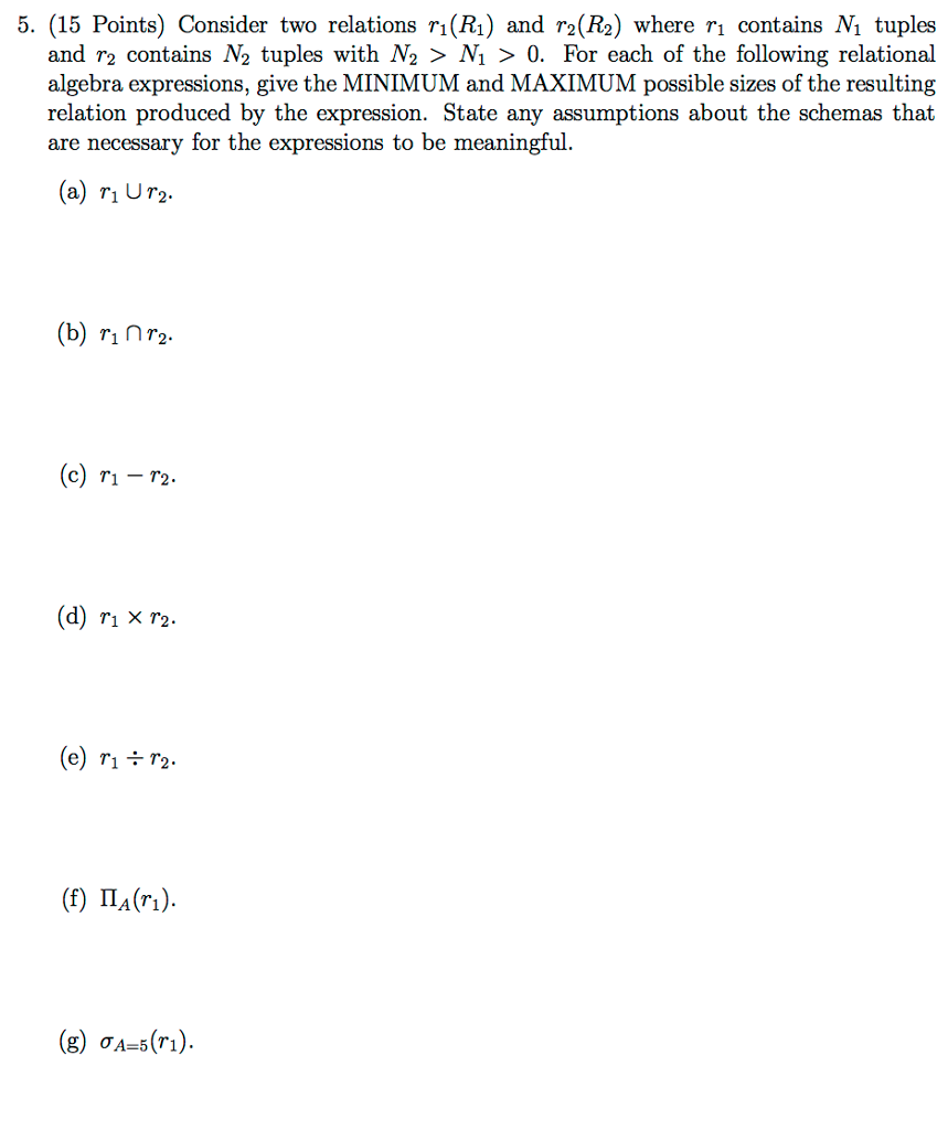 Solved Consider two relations r _1 (R _1) and r _2(R _2) | Chegg.com