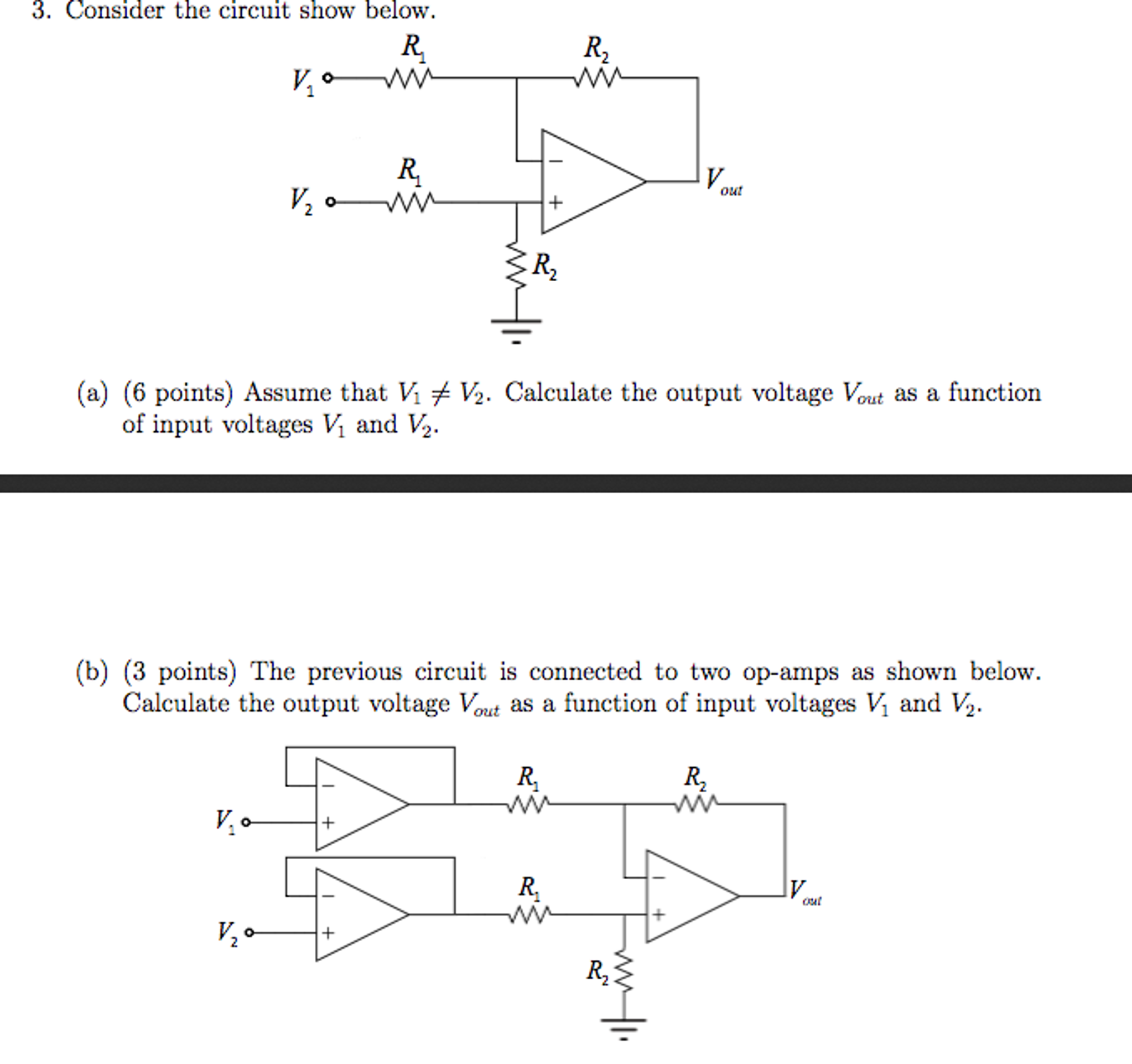 Solved Consider the circuit show below. (a) Assume that V_1 | Chegg.com