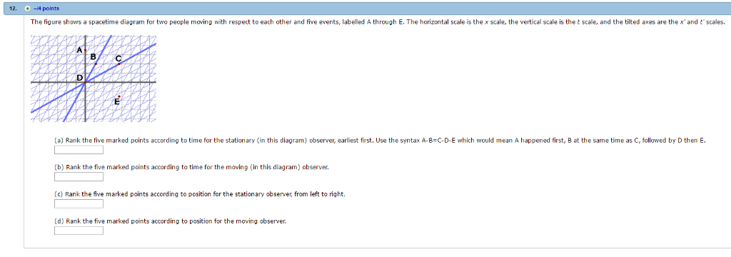 Solved The figure shows a spacetime diagram for two people | Chegg.com Solved The figure shows a spacetime diagram for two people | Chegg.com