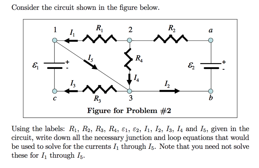 Solved Consider the cireuit shown in the figure below. 2 R2 | Chegg.com