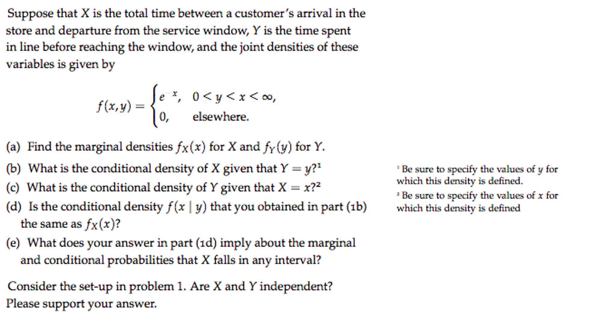 Solved Suppose that X is the total time between a customer's | Chegg.com