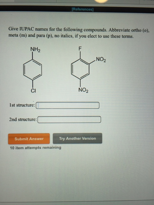 Solved Give IUPAC names for the following compounds. | Chegg.com