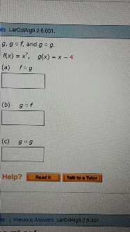 Solved How to solve g f, and g g. f(x) = x^2, g(x) = x - 4 | Chegg.com