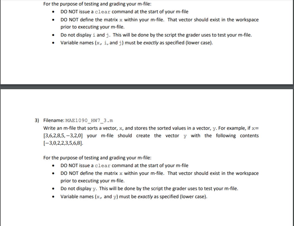 Solved Homework 7 For each of the problems in this homework | Chegg.com Solved Homework 7 For each of the problems in this homework | Chegg.com