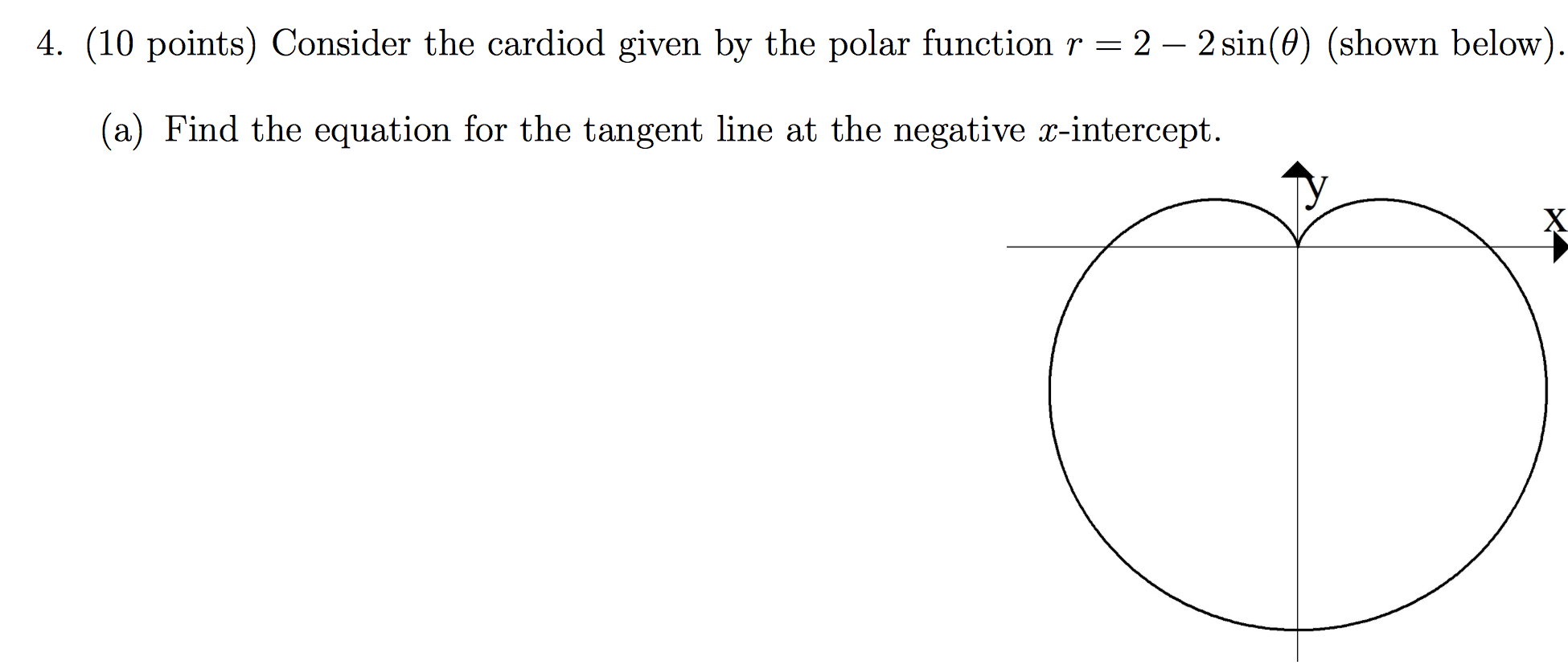 Solved Consider the cardiod given by the polar function r = | Chegg.com