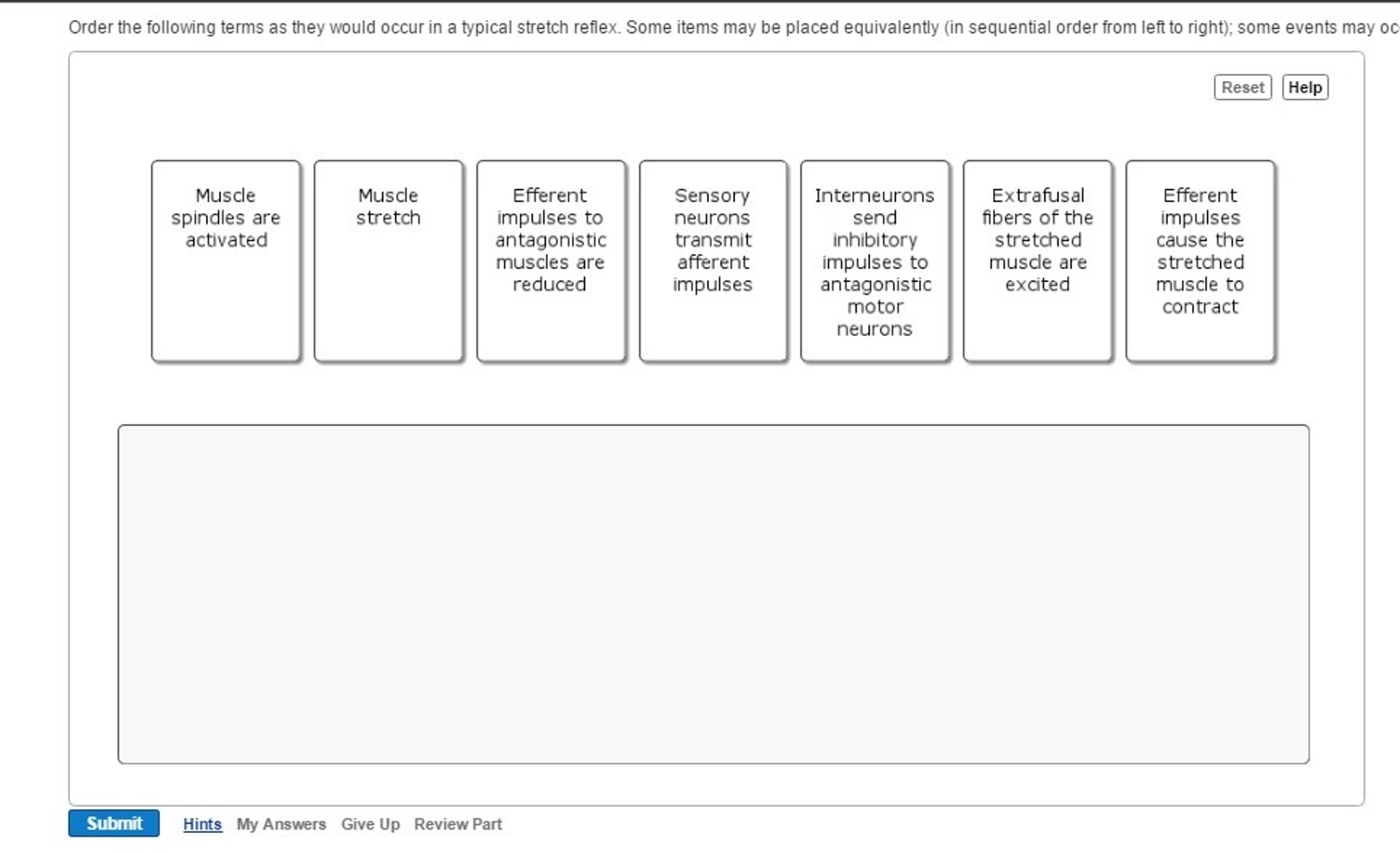Solved Order the following terms as they would occur in a | Chegg.com