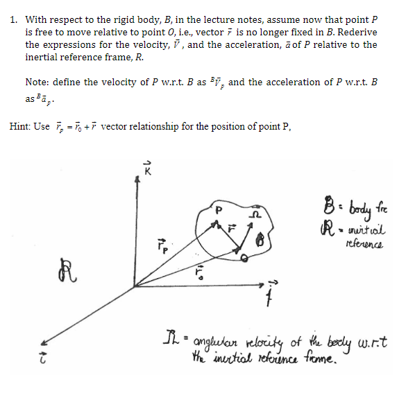 the expressions for the velocity, V, and the | Chegg.com