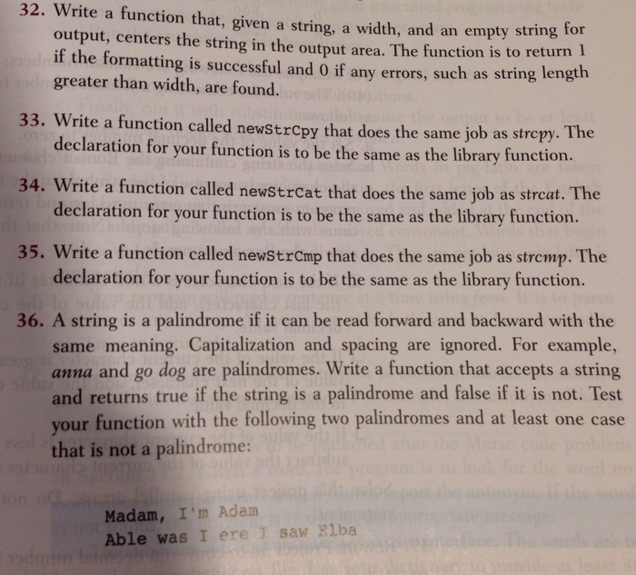 Solved I want this programs written in C Only 32,35 and 36 | Chegg.com