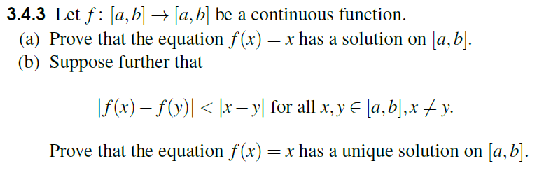 Solved Let f: [a, b] rightarrow [a, b] be a continuous | Chegg.com