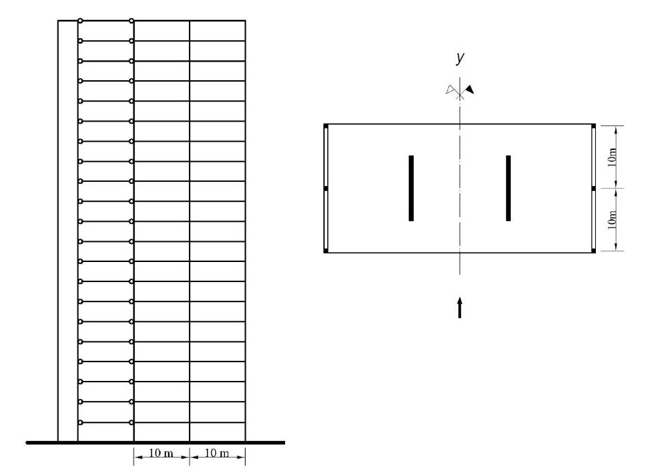 Solved Consider a 25-storey wall-frame structure shown in | Chegg.com