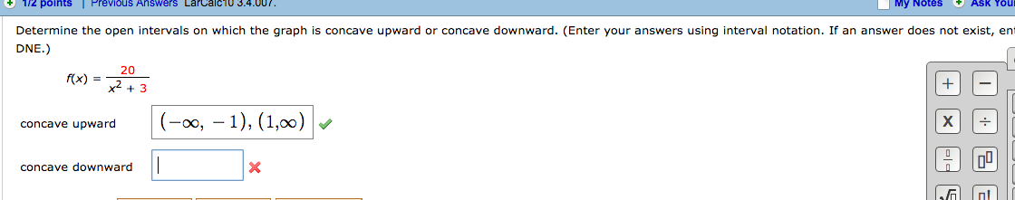 Solved Determine the open intervals on which the graph is | Chegg.com