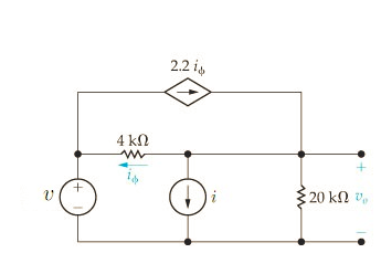 Solved Use the principle of superposition to find vo in the | Chegg.com
