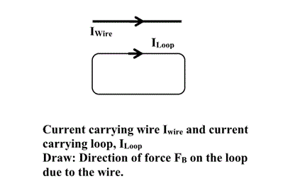 Solved Iwire Loop Current carrying wire I and current wire | Chegg.com