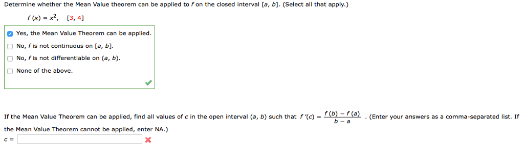 Solved Determine Whether The Mean Value Theorem Can Be