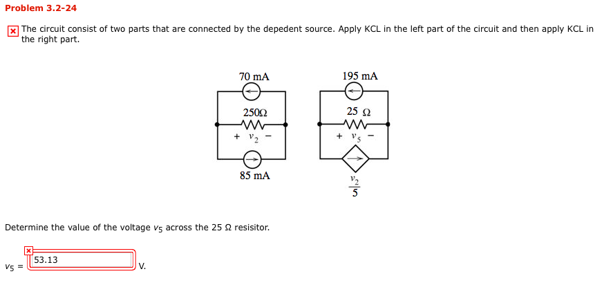 Solved The circuit consist of two parts that are connected | Chegg.com