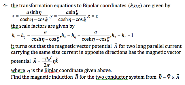 Solved the transformation equations to Bipolar coordinates | Chegg.com