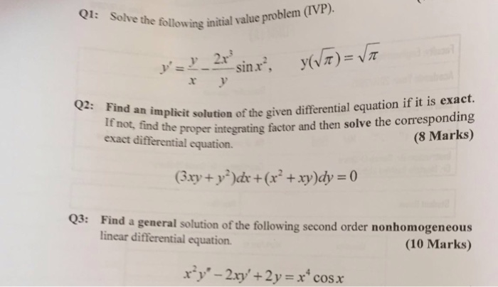 Solved Solve the following initial value problem (IVP). Y' = | Chegg.com