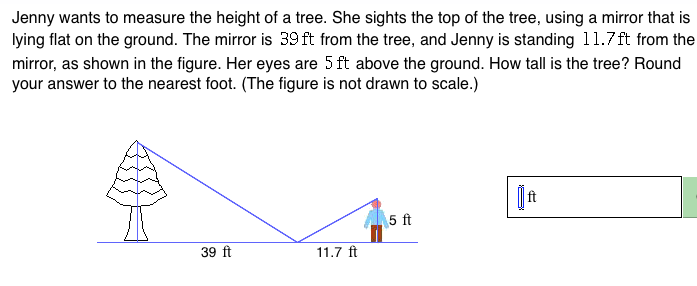 Solved Jenny wants to measure the height of a tree. She | Chegg.com