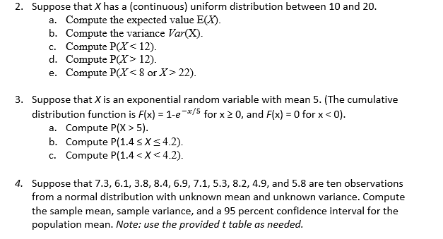 Solved Suppose that X has a (continuous) uniform | Chegg.com