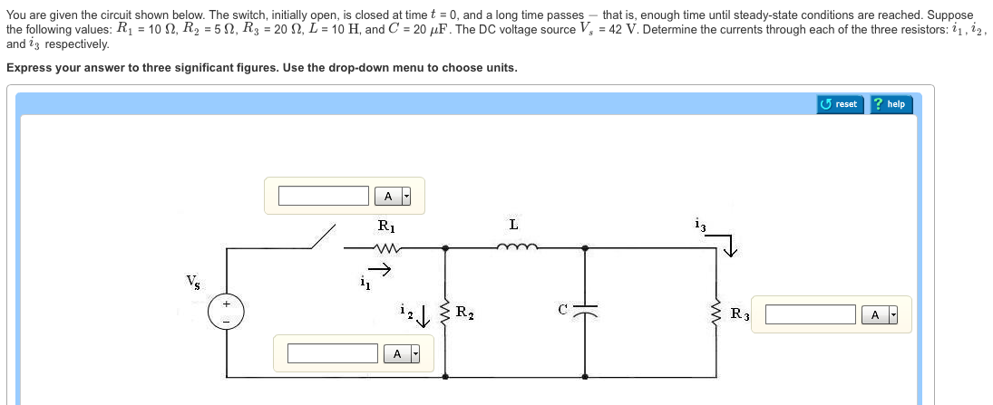 Solved You are given the circuit shown below. The switch, | Chegg.com