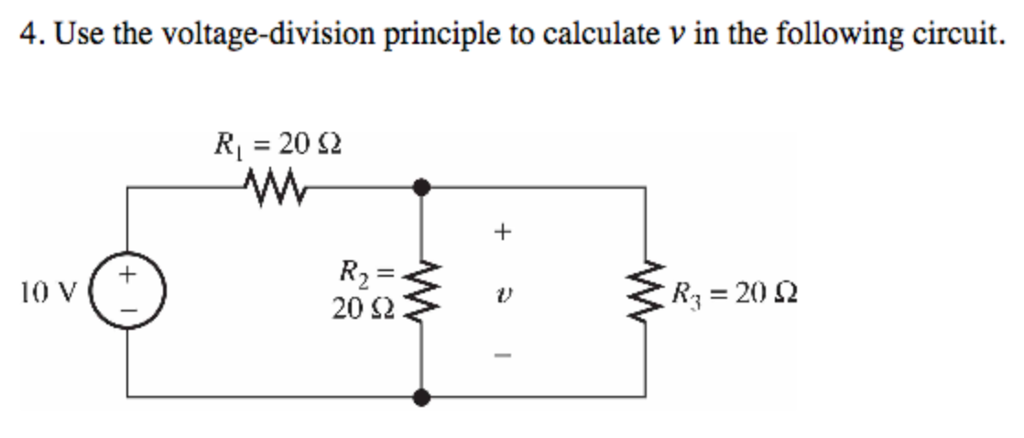 Solved Use the voltage-division principle to calculate v in | Chegg.com