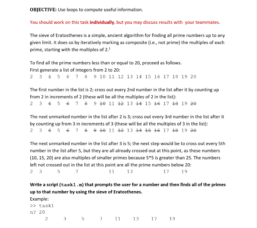 Solved Objective Use Loops To Compute Useful Information