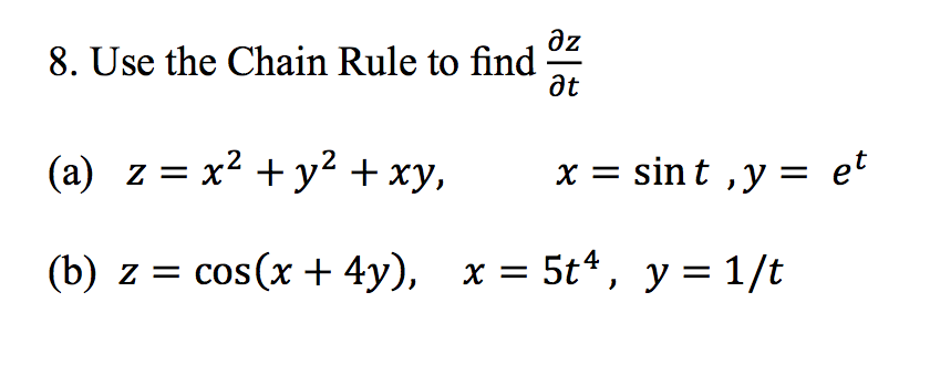 Solved Use the Chain Rule to find partial differential | Chegg.com