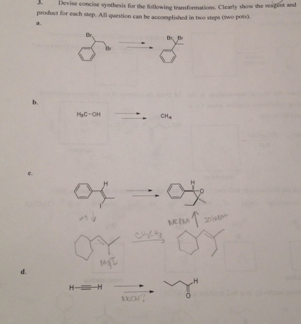 Solved Devise concise synthesis for the following | Chegg.com