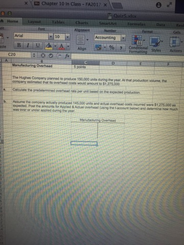 Solved × D Chapter 10 In Class-FA2017 arts SmartArt Formulas | Chegg.com