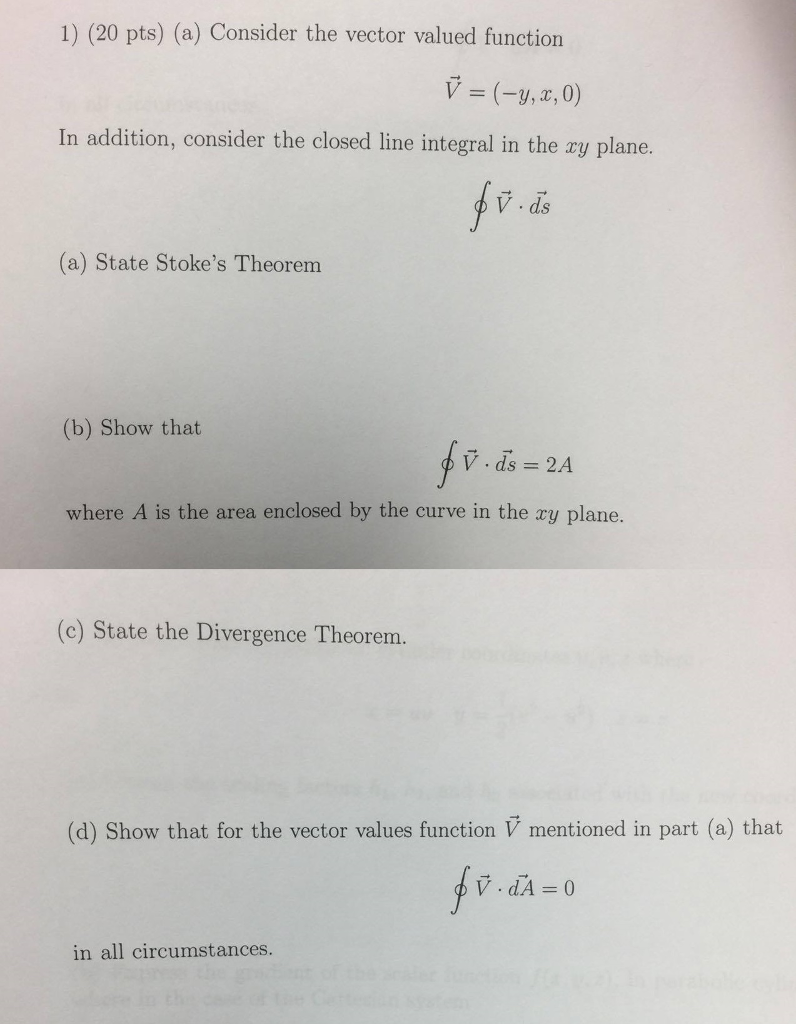 Solved A Consider The Vector Valued Function V Vector 5906
