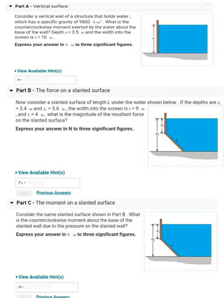 Solved Part A. Vertical surface Consider a vertical wall | Chegg.com
