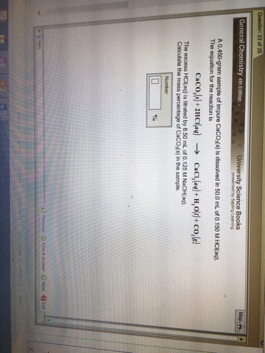 Solved A 0.450-gram sample of impure CaCO_3(s) is dissolved | Chegg.com