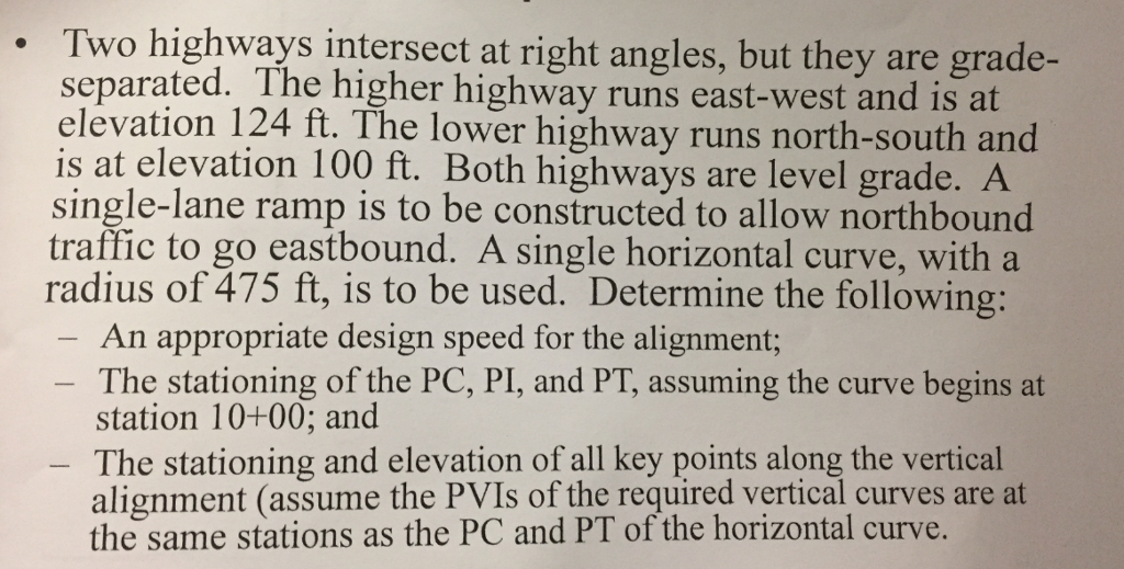 Solved . Two highways intersect at right angles, but they | Chegg.com